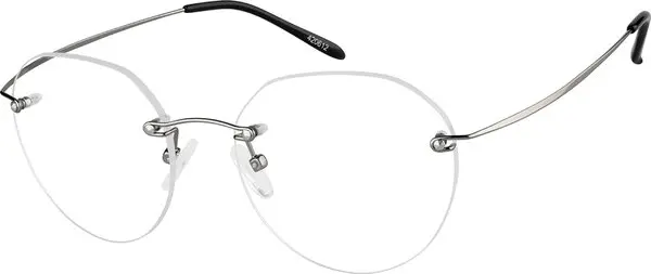 Zenni Lightweight Round Rimless Eyeglasses