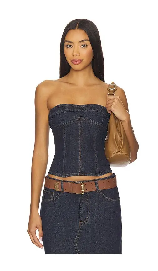 Lioness Sweetness Strapless Top - Indigo