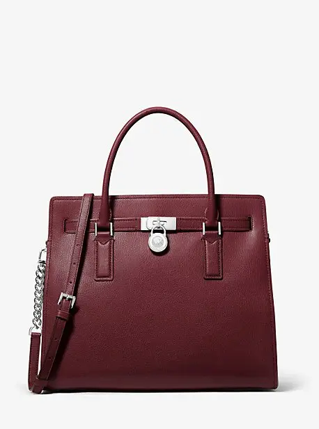 Michael Kors Hamilton Moderne Large Satchel - Red