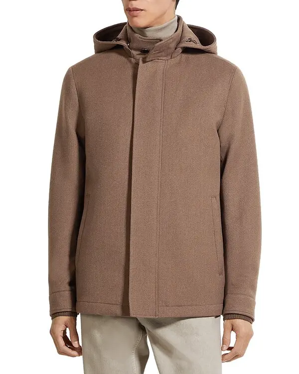 Zegna Wool & Cashmere Jacket - Brown Mélange