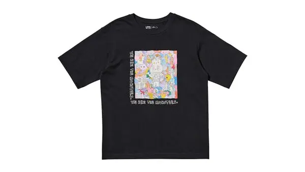 Uniqlo X Pop Mart The Monsters Ut Graphic T-shirt - Black