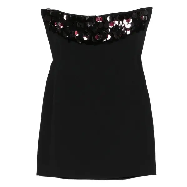 David Koma Strapless Mini Dress - Black