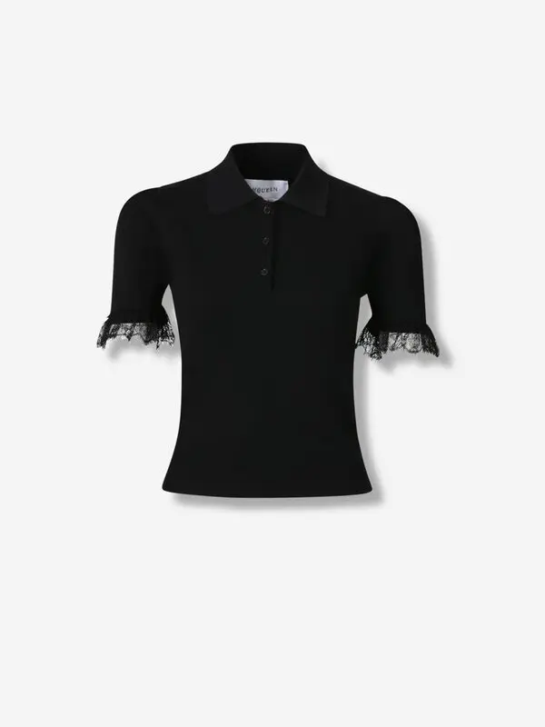 Alexander McQueen Lace Point Polo