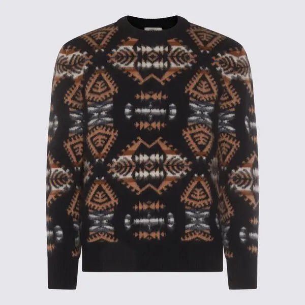 Altea Printed Wool Knitwear - Blue