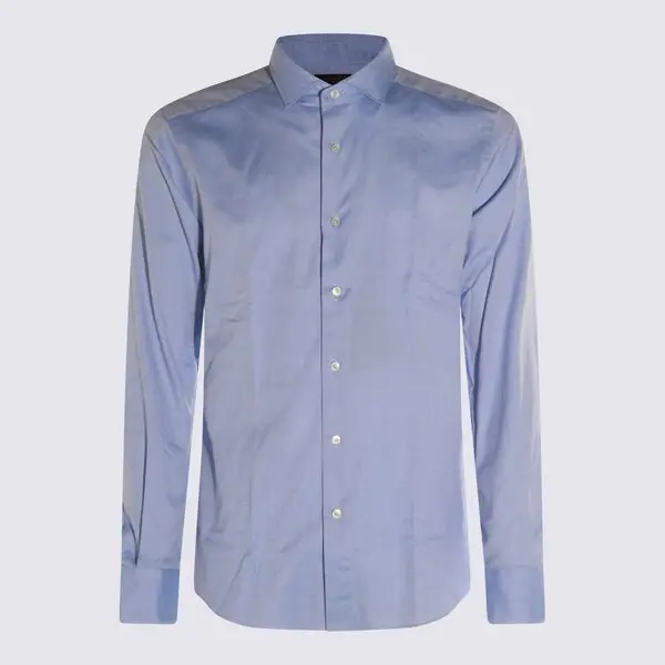 GLANSHIRT Light Blue Cotton Shirt