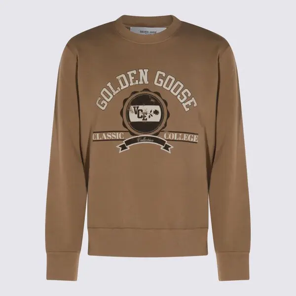 Golden Goose Cotton Sweatshirt - Beige