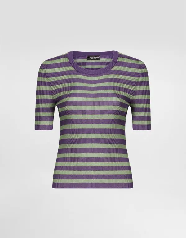 Dolce & Gabbana Striped Viscose Pullover