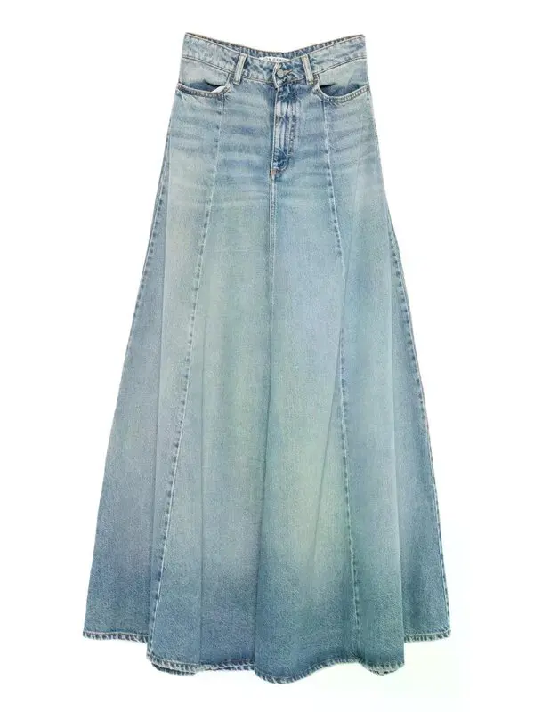 ICON DENIM A-line Denim Maxi Skirt