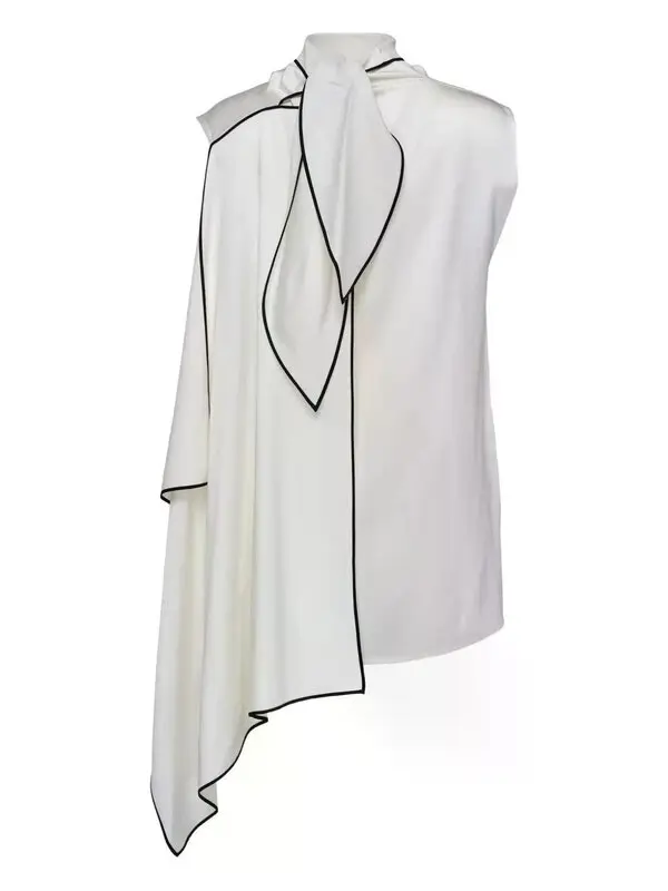Stella McCartney Asymmetric High-neck Blouse