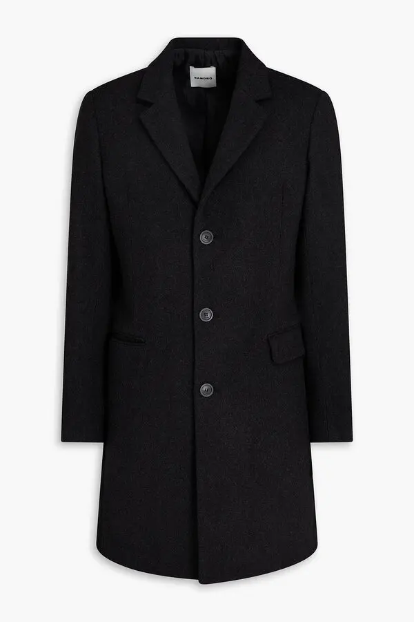 Sandro Wool-blend Felt Coat