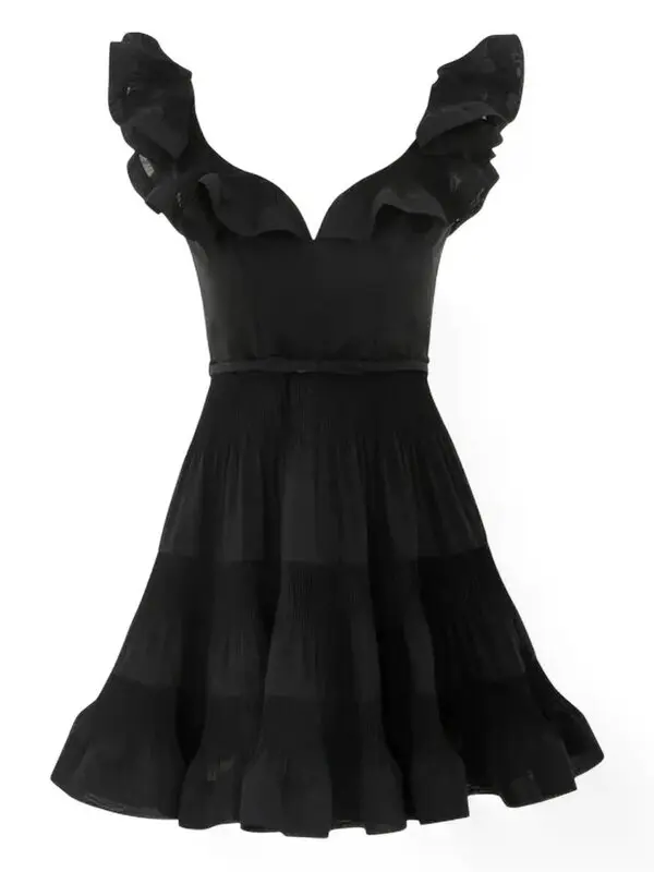 Zimmermann Frill-pleated Mini Dress