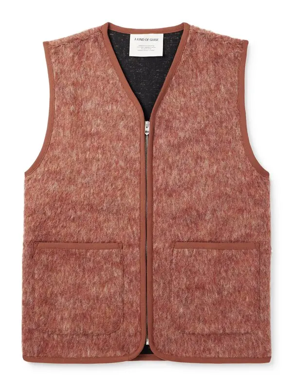 A KIND OF GUISE Valur Brushed Virgin Wool-blend Gilet