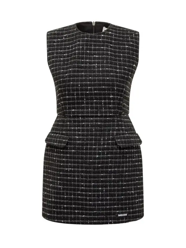 MSGM Tweed Mini Dress - Multicolor