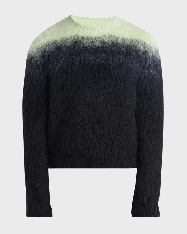 JIL SANDER Brushed Mohair Degrade Crewneck Sweater - After Eigh
