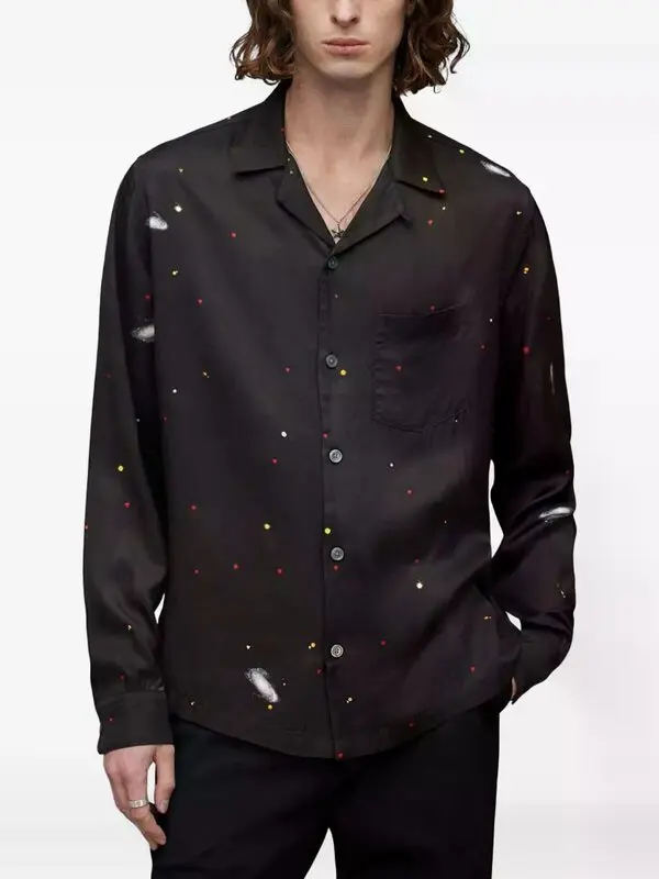 All Saints Galaxy Space-print Shirt