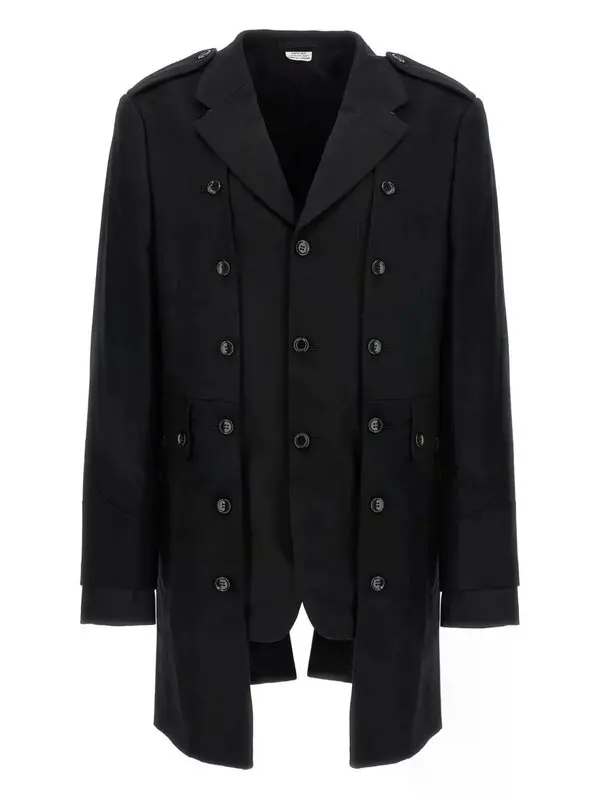 Comme Des Garçons Double-layer Blazer Coat