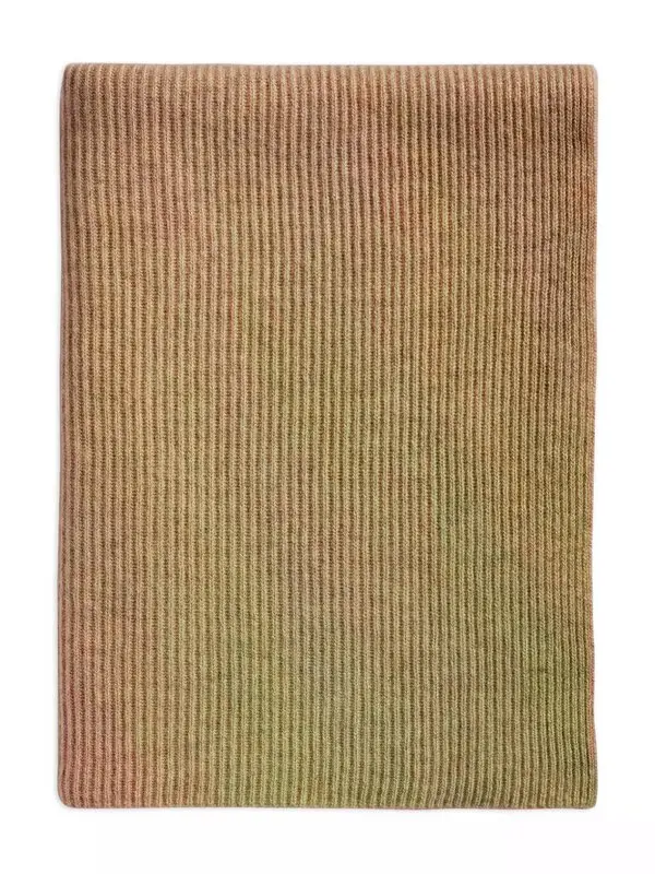 Eric Bompard Ribbed Cashmere Scarf - Brown