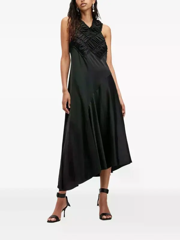 All Saints Mahree Cross-back Ruffled Dress