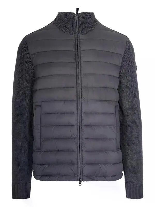 COLMAR Quilted Knitted-panel Jacket - Grey