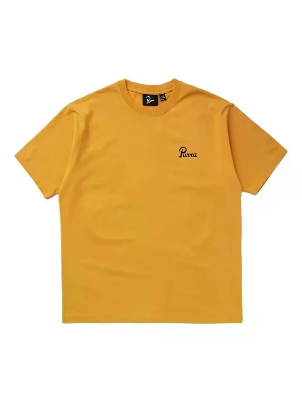 PARRA Swan-print Cotton T-shirt - Orange