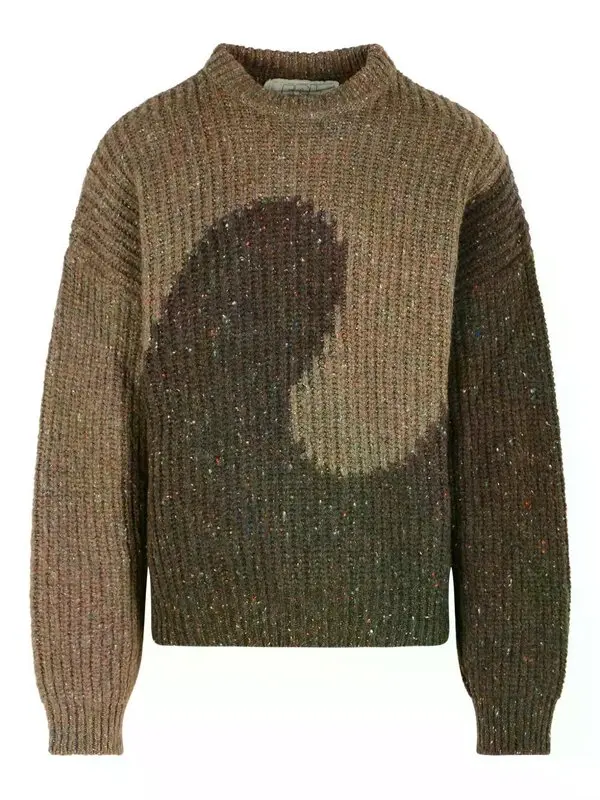 ERL Two-tone Long-sleeve Sweater - Brown