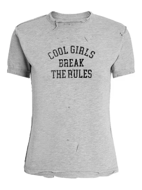 Dolce & Gabbana Distressed Slogan-print T-shirt
