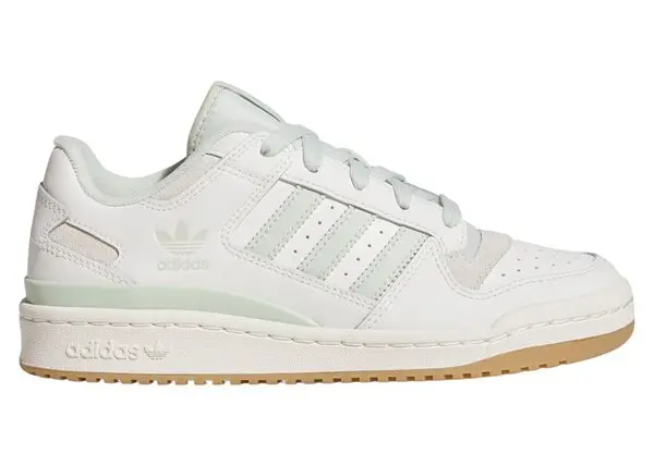 Adidas Forum Low Cl Sneakers - Cloud White/linen Green/cream White