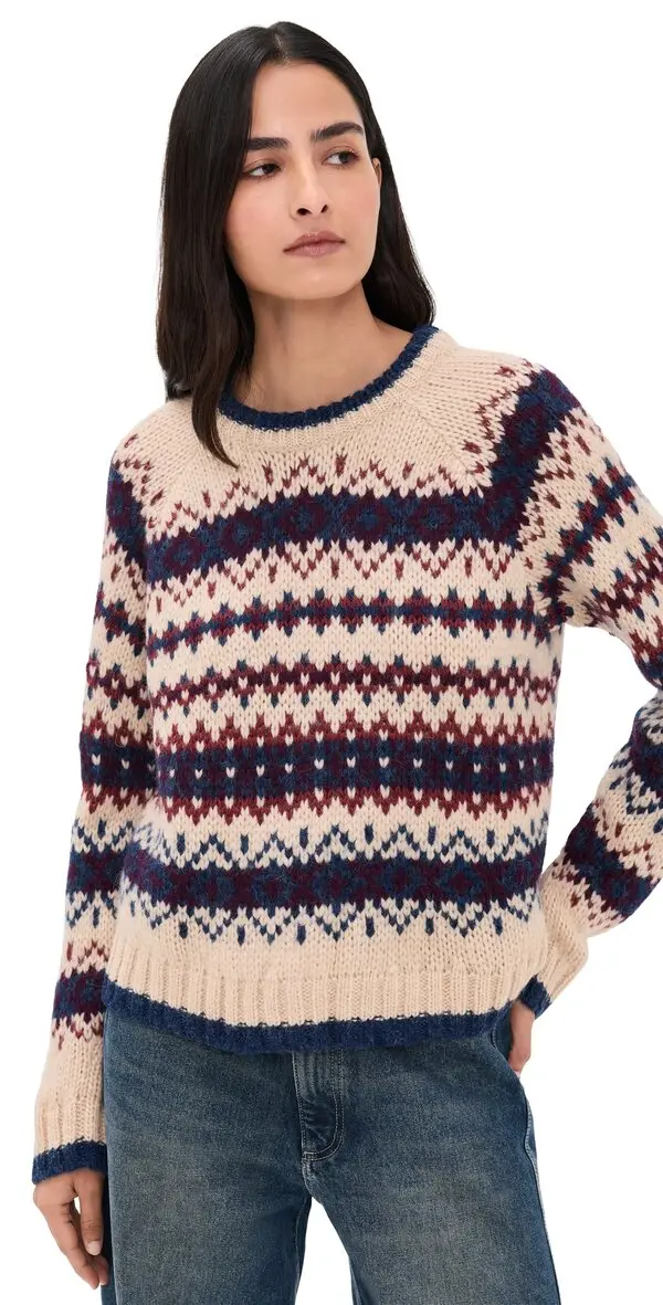 Velvet By Graham & Spencer Makena Alpaca Sweater - Multi