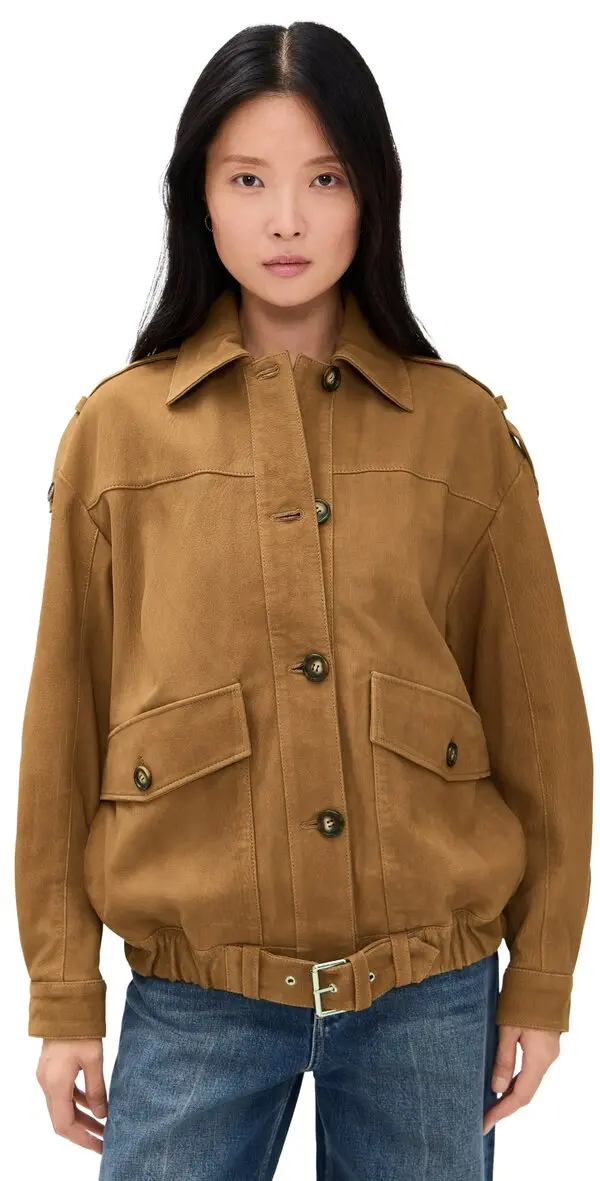 IRO PARIS Barrie Lambskin Leather Jacket