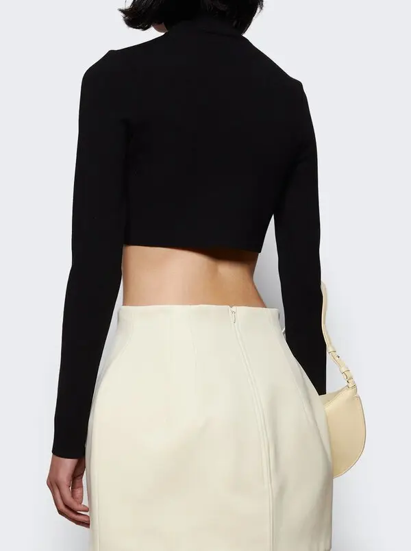 Zeynep Arçay Knit Turtleneck Crop Top