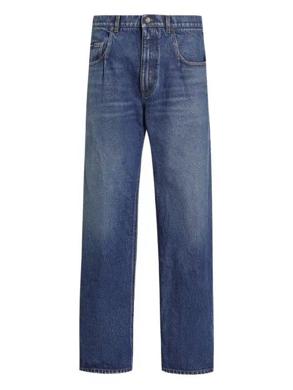Dolce & Gabbana Jeans With Logo Appliqu