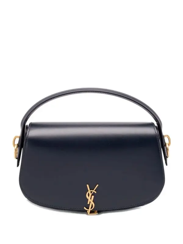 Saint Laurent Voltaire In Box Leather Bag - Blue