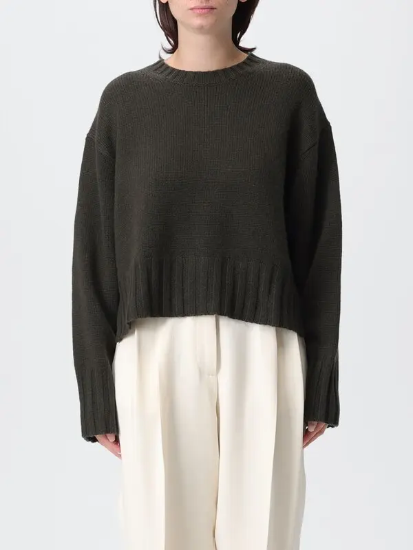ALLUDE Pullover Sweater - Charcoal