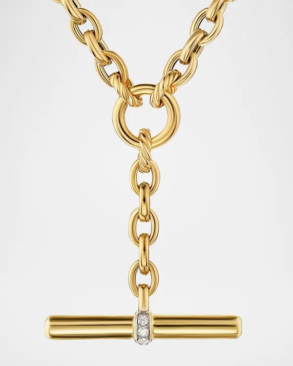 David Yurman Dy Mercer Petite Toggle Necklace - Diamond
