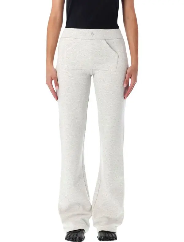 Coperni Low-waist Organic Cotton Blend Jogging Pants - Grey