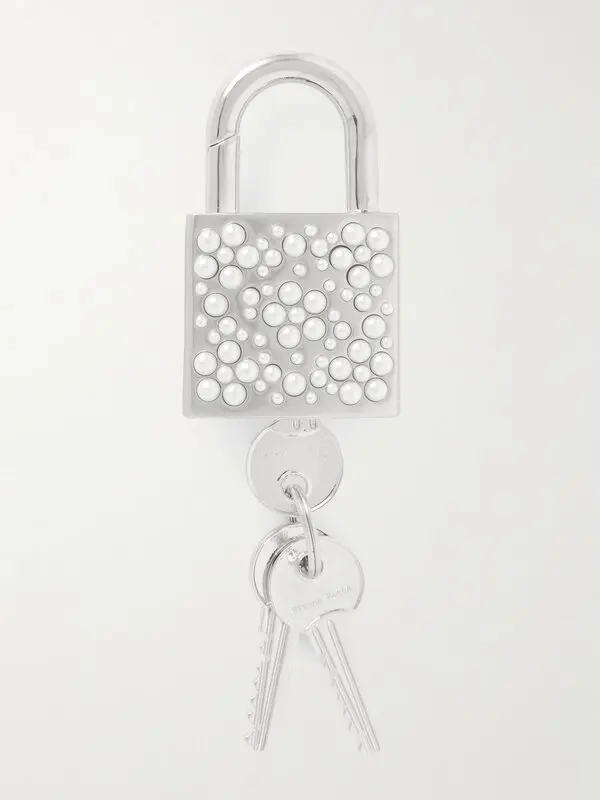 Simone Rocha Faux Pearl-embellished Charm - Silver