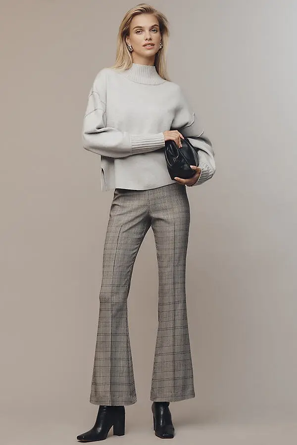 Good American Plaid Kick-flare Pants