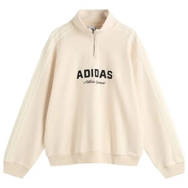 Adidas Quarter Zip Pullover - Wonder White