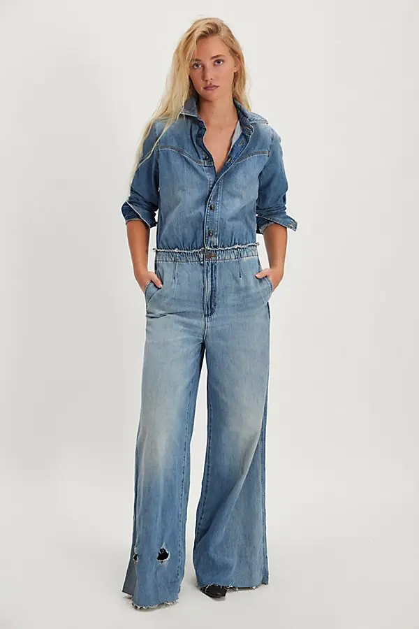 Wrangler Radiating Denim Coveralls