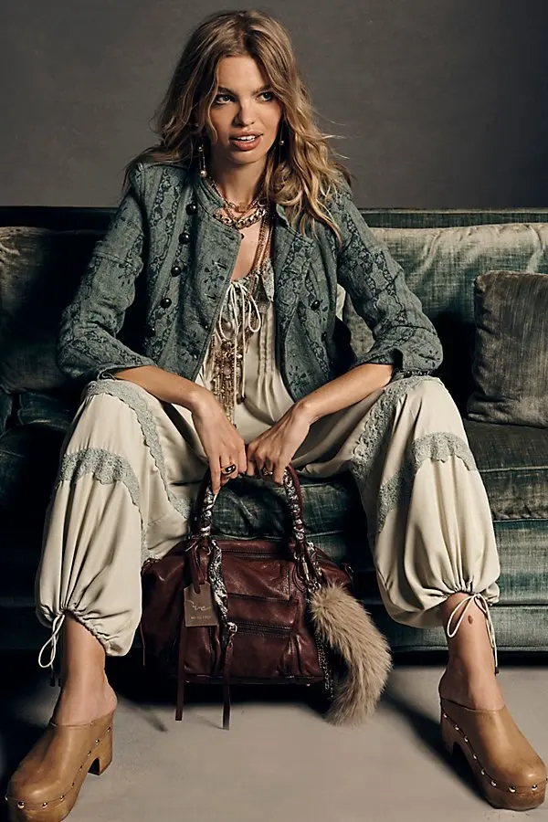 Free People Sully Lace Pant Set