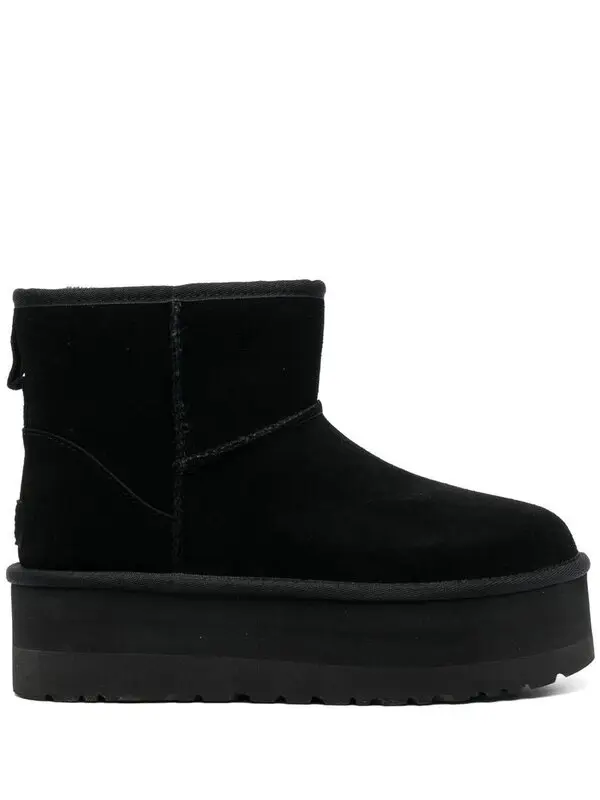 UGG Platform Flat Shoes - Black