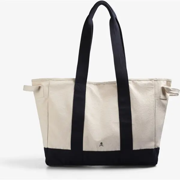SCALPERS Belu Two-tone Travel Bag - Off White