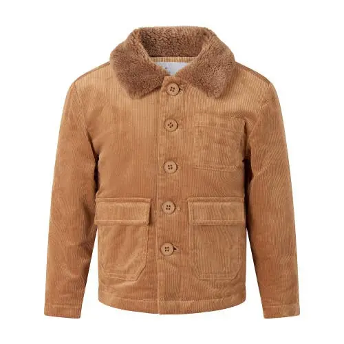 RACHEL RILEY Cord Shearling Jacket