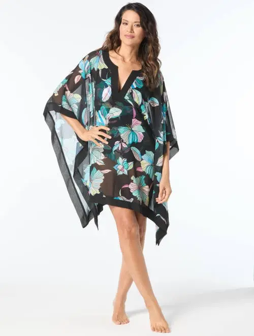 COCO CONTOURS Grand Chiffon Caftan Cover Up