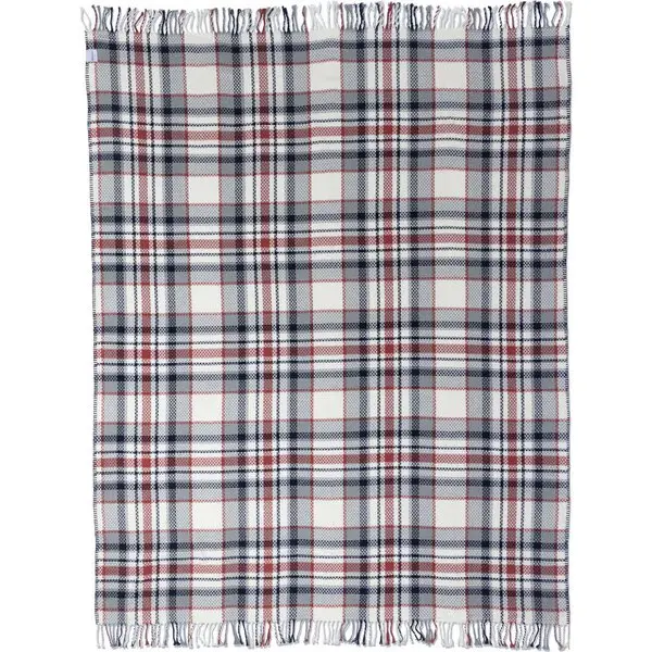 INFUSEZEN Plaid Lightweight Turkish Throw Blanket