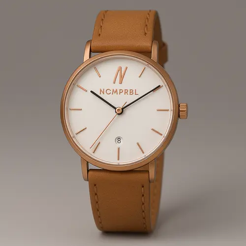 NCMPRBL Originals Lucky Me Suede Leather Strap Watch