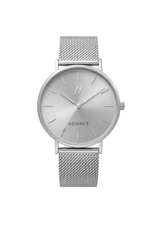 NCMPRBL Advance Chrome Mesh Strap Watch