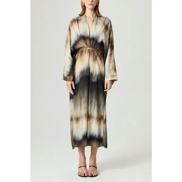 NOCTURNE Tie-dye Patterned Maxi Dress