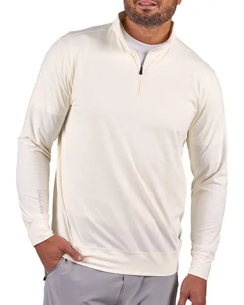 BLACK CLOVER Members Only Quarter-zip - Vanilla Stone