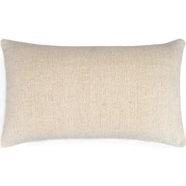 NAKI & SSAM Natural Harmony Cotton Nettle Solid Throw & Lumbar Pillowcover Only - Neutral